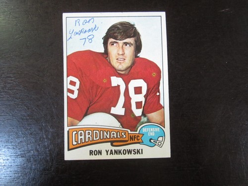 1975 Topps # 263 Ron Yankowski Autograph Signed Auto Card (M2 St Louis ...
