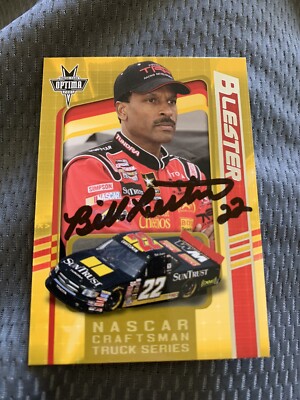 Bill Lester autographed Press Pass race card | eBay