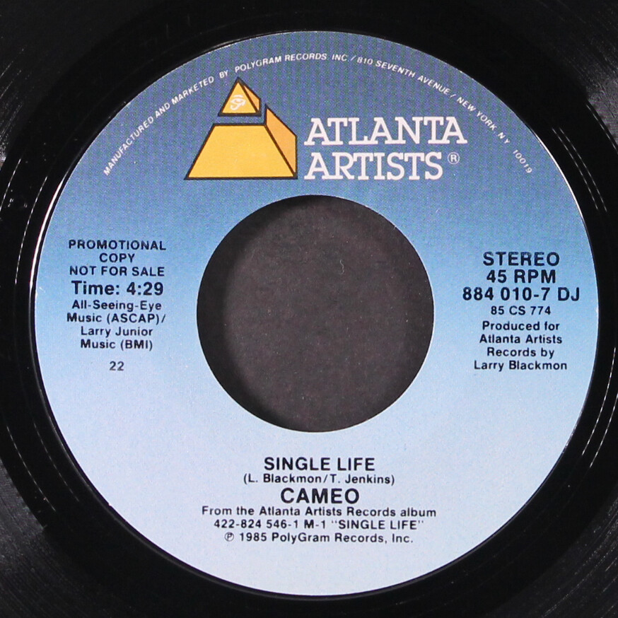 CAMEO: single life / same Atlanta Artists 7" Single 45 RPM | eBay