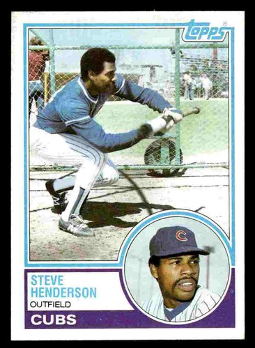 1983 Topps Steve Henderson #335 - Chicago Cubs | eBay