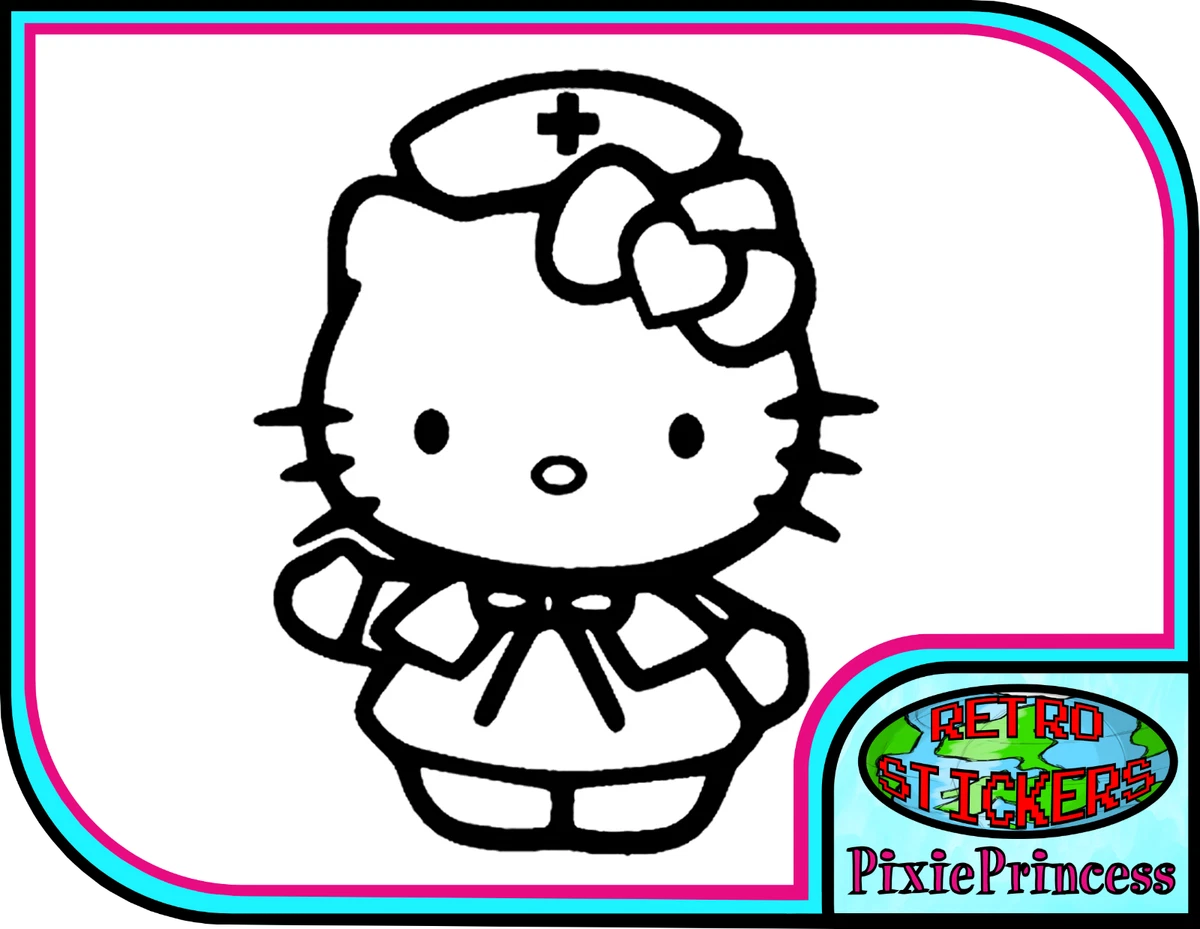 Hello Kitty Nurse Decal