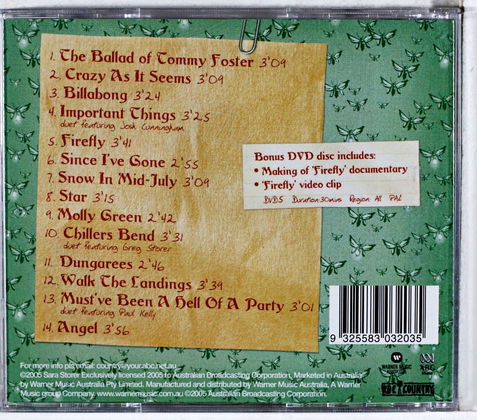 Sara Storer – Firefly CD Disc NM | eBay