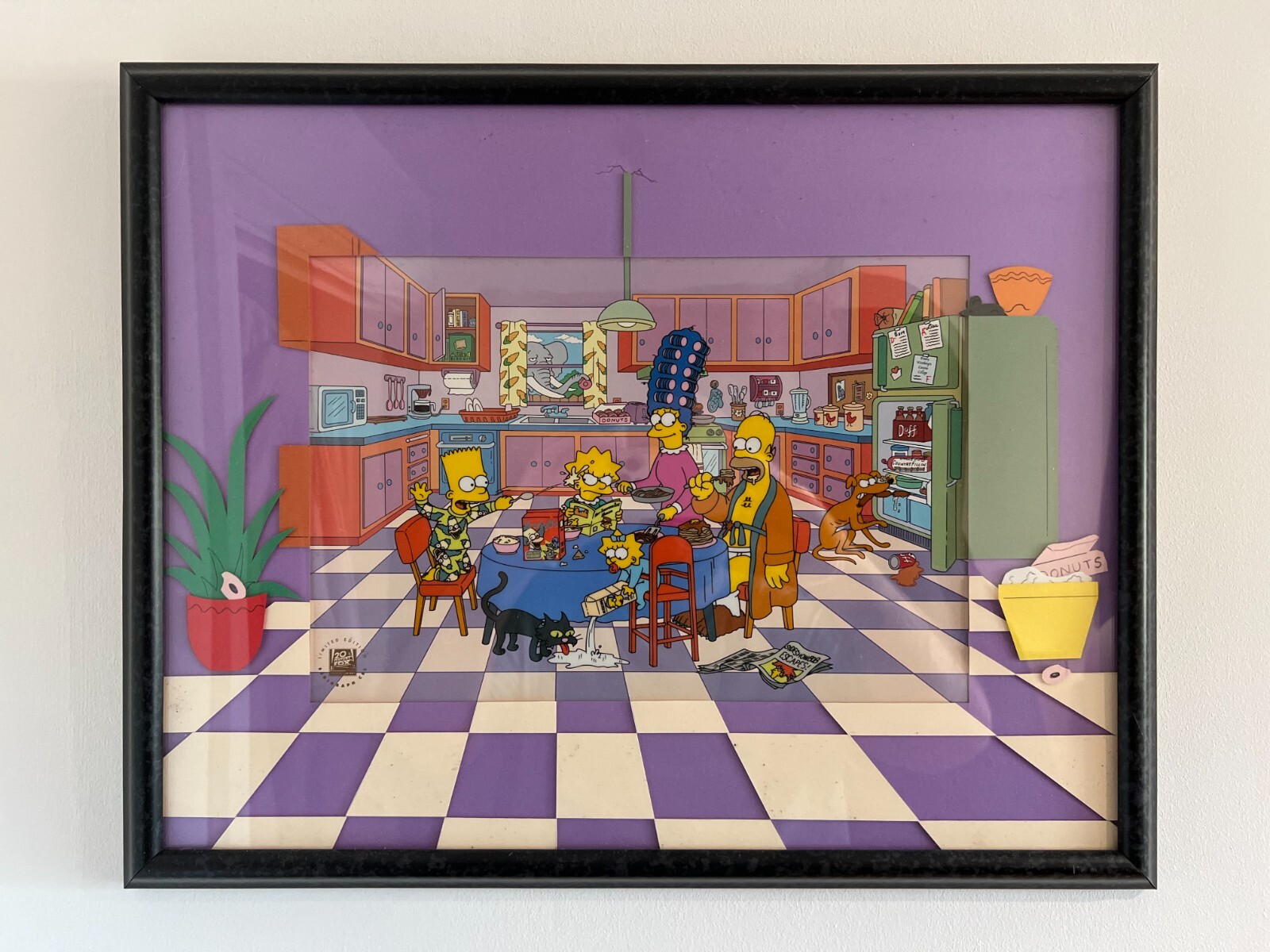 BREAKFAST WITH THE SIMPSONS Limited Edition Animation Sericel | eBay UK