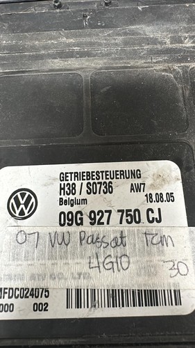 09g 927 750 CJ VW Passat 2007 Tcm Transmission Ordinateur | eBay