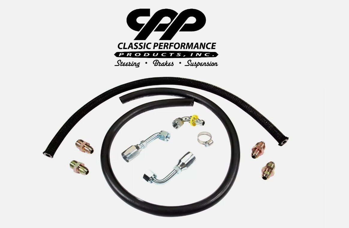 COMPLETE UNIVERSAL POWER STEERING HOSE KIT FOR GM TYPE II PUMP LS SWAP ...