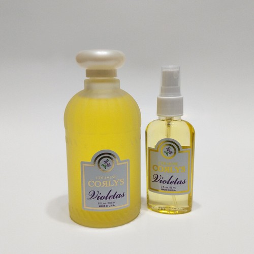 Corlys Violetas Baby Cologne Splash Glass Bottle 8oz + Travel Size 2oz ...