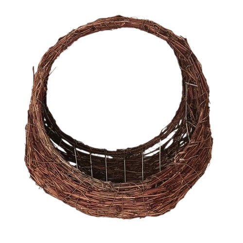 Woven Grapevine Twig Wall Basket Rustic Primitive Farmhouse Brown 10” X ...
