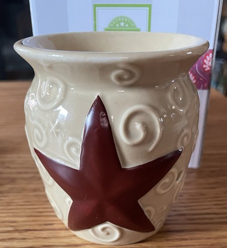 Scentsy Plug-in Night Light Wax Warmer Rustic Red Star Farmhouse | eBay