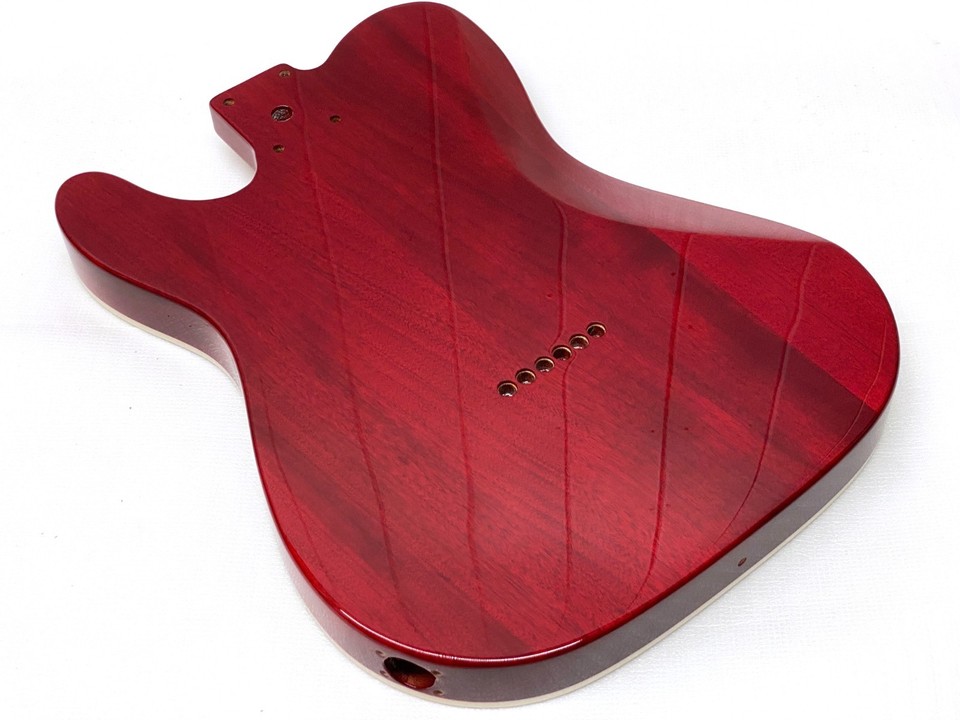 3.7lb TINY CRACK Fender Squier TELE BODY Flame Maple Top FMT Red ...