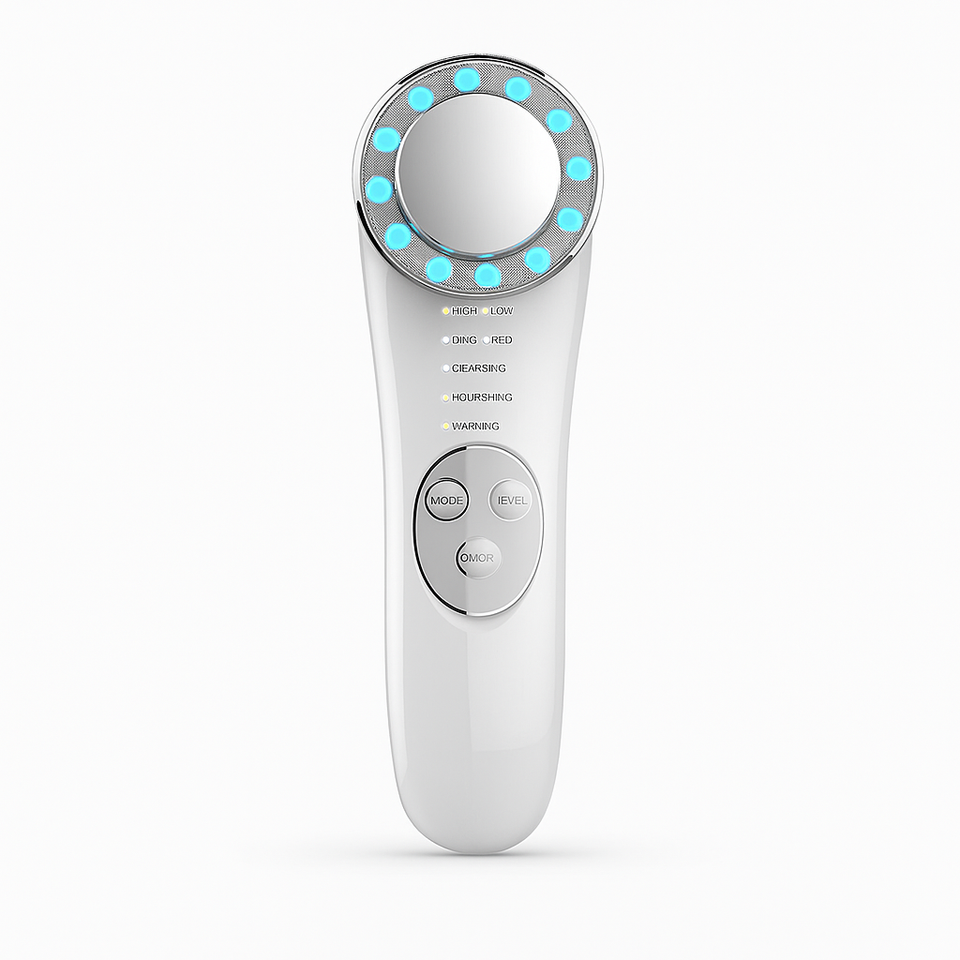 5-in-1 Microcurrent Facial Device Anti-Aging Skin Tightening & Glow ...