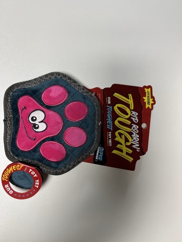 Joyhound Dog Toy Rip Roarin' Tough Paw Print Super Squeaker Durable ...
