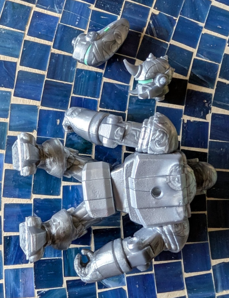 Kickstarter Silver Robot Glyos Mighty Maniax Wave 1 Figure loose Rocom ...