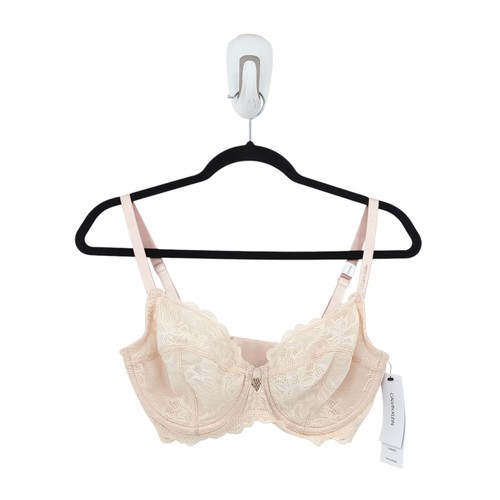 Calvin Klein Women 32DD Seductive Comfort Bra Brown Lace Full Coverage ...