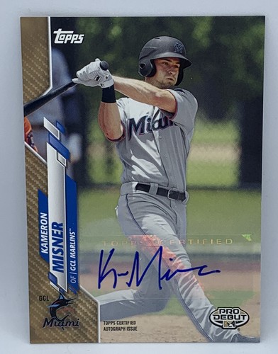 2020 Topps Pro Debut - Gold Autographs #PD-170 Kameron Misner /50 (AU ...
