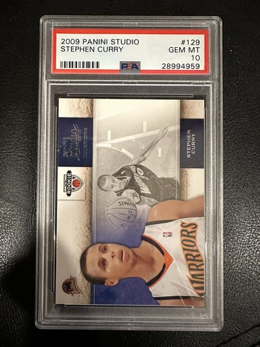 2009 Panini Studio STEPHEN CURRY #129 ROOKIE🔥PSA Gem Mint 10 (28994959 ...