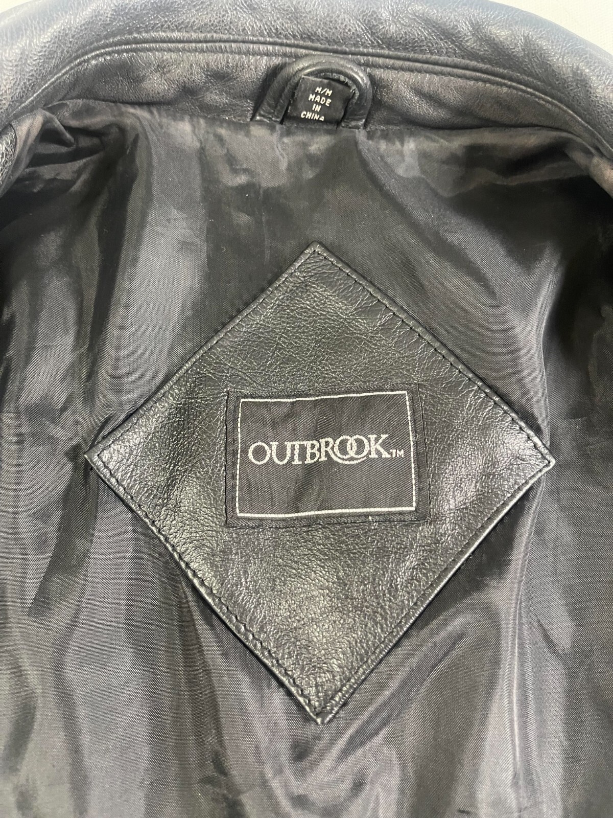 Outbrook Women's Black Leather Jacket Blazer Medium | eBay