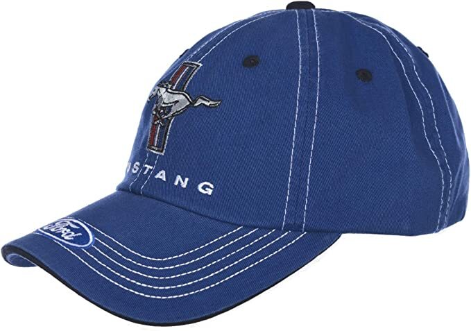 Ford Mustang Car Auto Racing Baseball Cap Hat Cotton Blue Officially ...