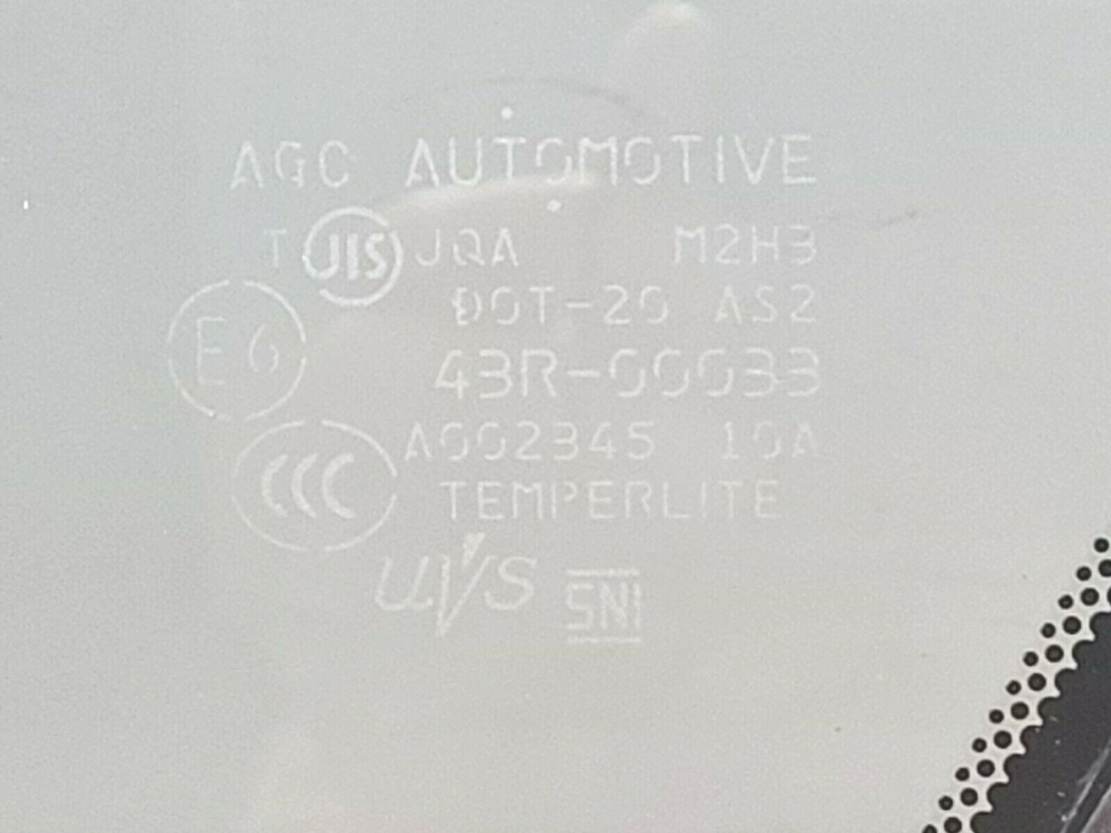 2013-15 Mitsubishi Galant Rear Left Side Door Quarter Window Glass 43R ...