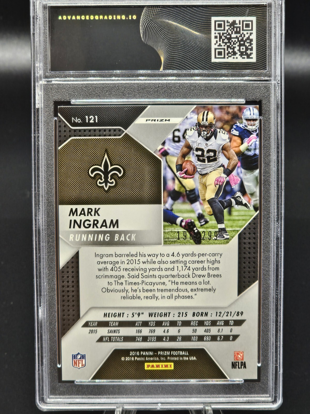 2016 Panini Prizm - Mark Ingram #121 Orange Prizm /299 for sale online ...