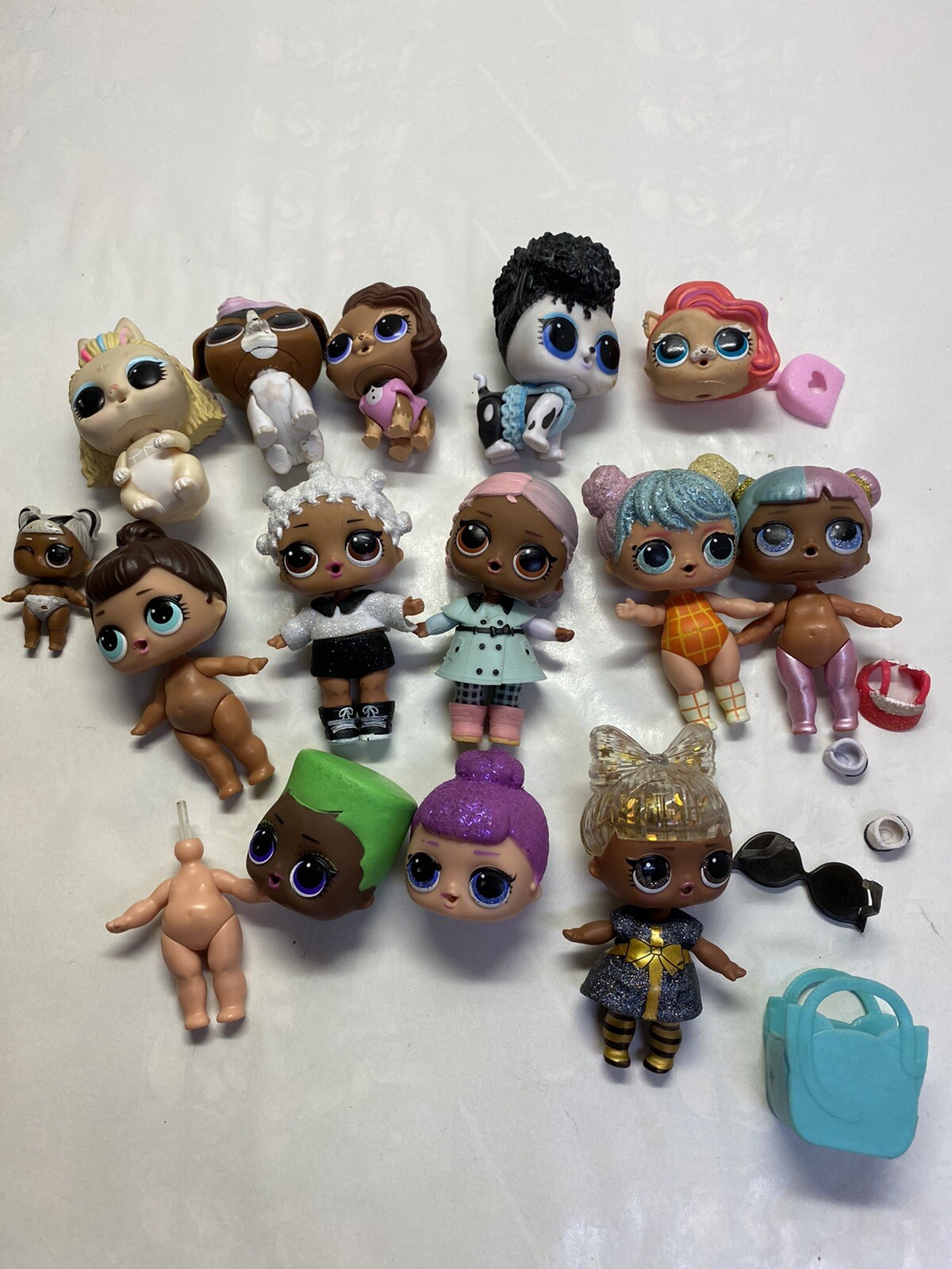 Lol surprise dolls and pets Lot of 10 plus extra heads and body | eBay