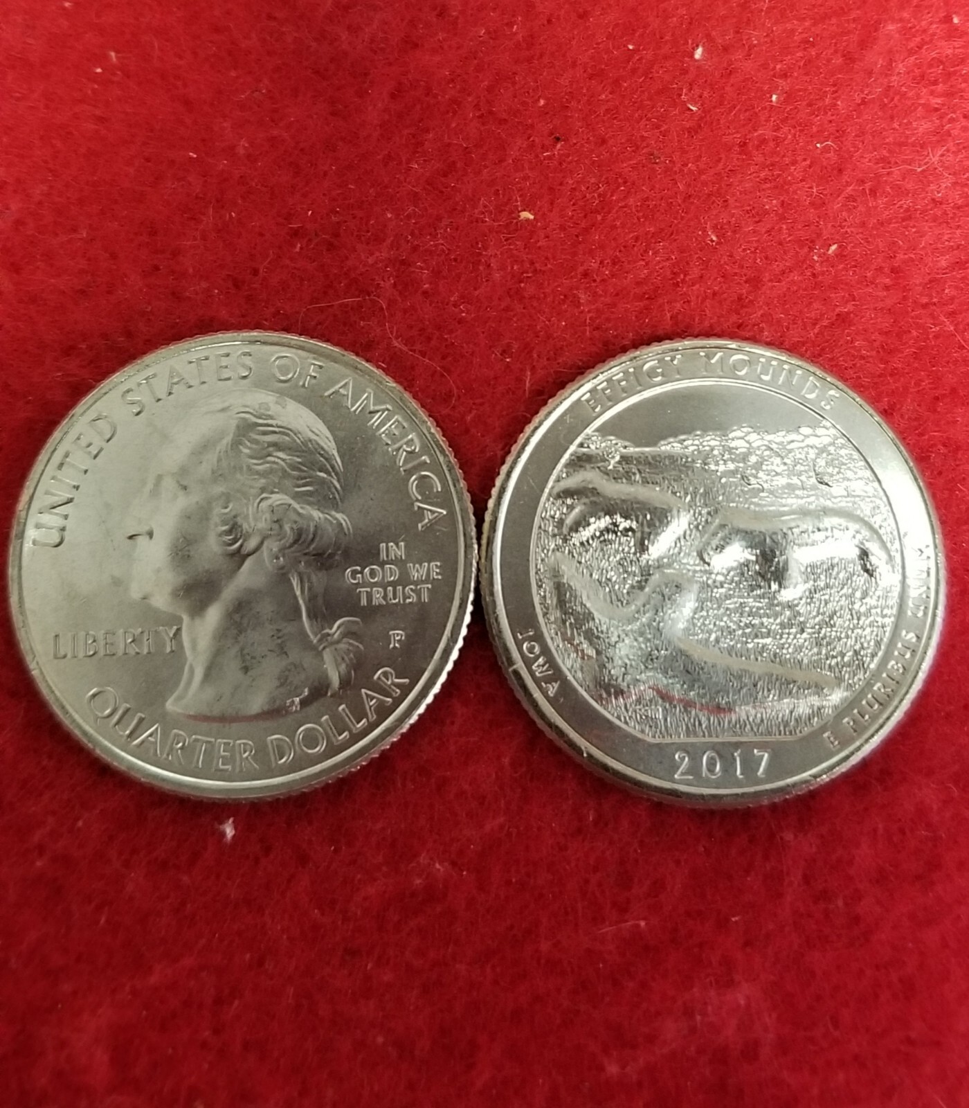 2017-P Effigy Mounds National Monument ATB Iowa. *B.U. Roll of 40 ...