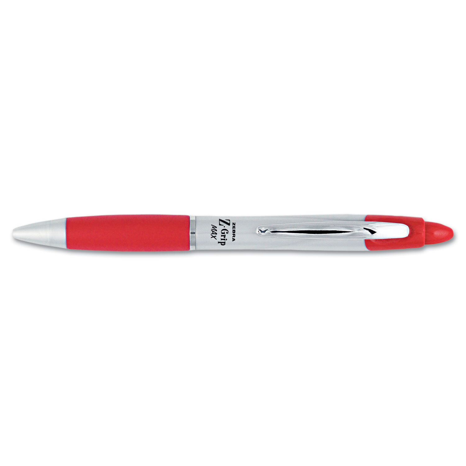 Zebra Z-Grip MAX Ballpoint Retractable Pen Red Ink Medium Dozen 22430 ...