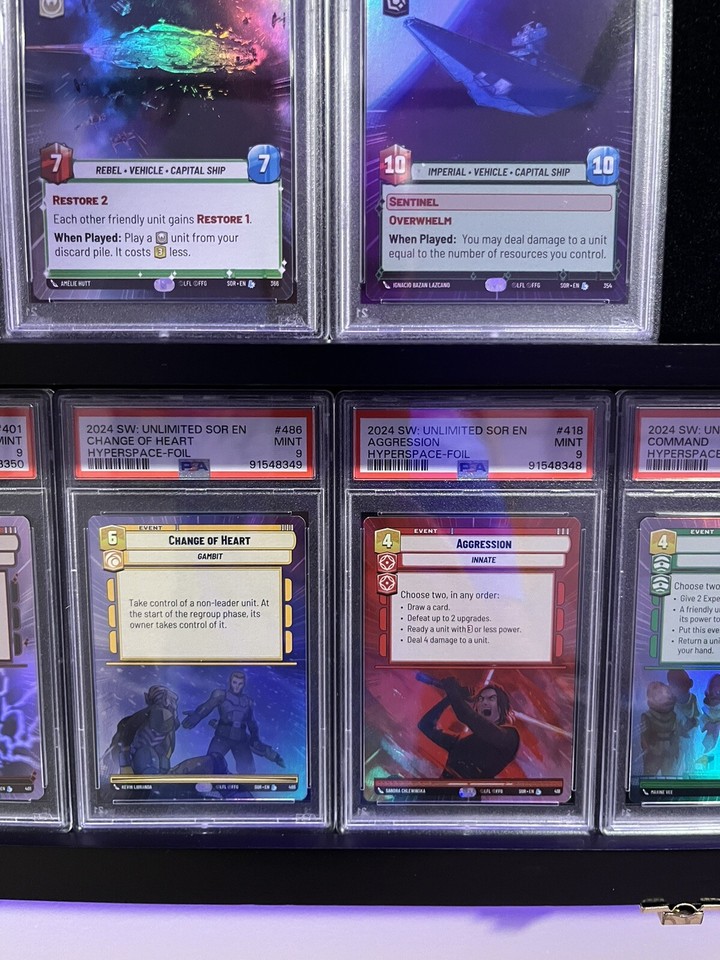 Star Wars Unlimited SOR Complete Hyperspace Foil Legendary Set All 16 ...