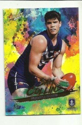 2017 Footy Stars HoloFoil FREMANTLE SAM COLLINS HF48 CARD AFL SELECT ...