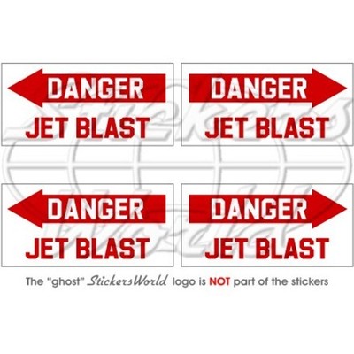 DANGER JET BLAST Flugzeug Hubschrauber USAF Vinyl Sticker Aufkleber ...
