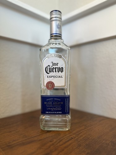 Jose Cuervo Especial Tequila Bottle Silver Blue Agave 1.75 mL empty ...