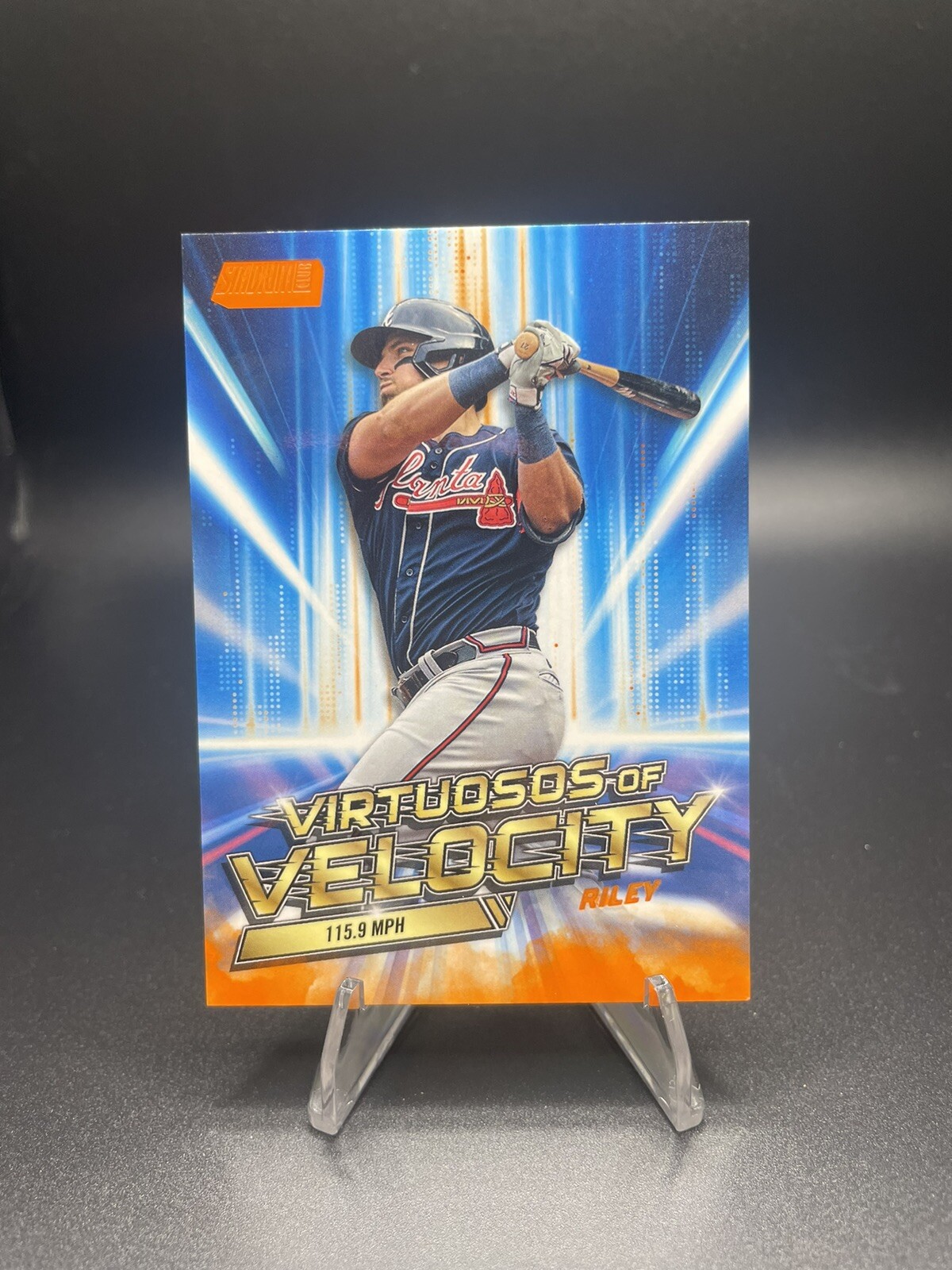 2023 Topps Stadium Club Virtuosos of Velocity VV-18 /50 Austin Riley ...