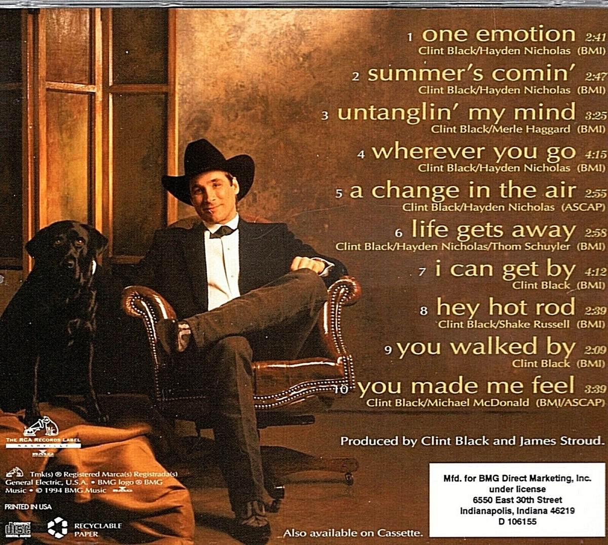 Clint Black One Emotion