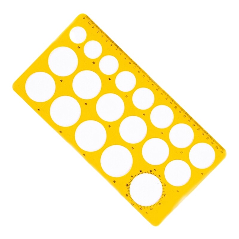 Multifunction Geometric Stencils Drawing Ruler Circle Stencils Oval ...
