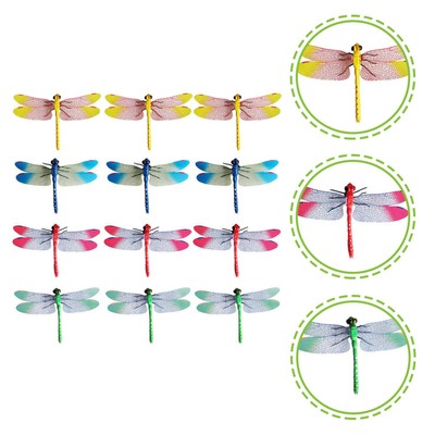 16pcs Curtain Dragonflies Prop Dragonflies Curtain Decors Clip On Scene ...
