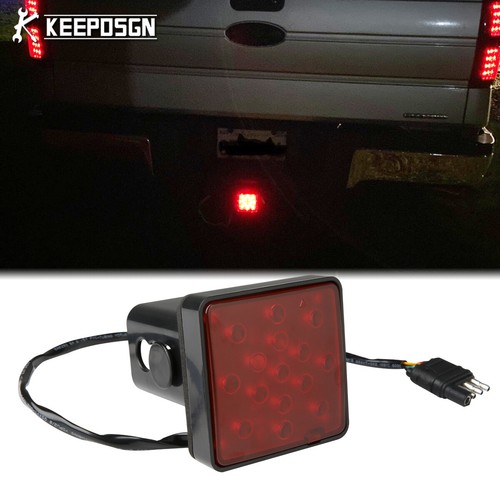 2" LED Tow Hitch Cover Light Receiver Red Lens For Ford Ranger F-150 F ...