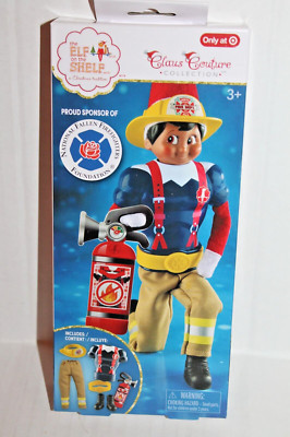 Claus Couture Elf on the Shelf Clothing Fireman Firefighter Outfit NEW ...