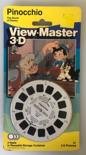 1988 Tyco View Master 3D Pinocchio World of Disney( 3-Reels )3052 New ...