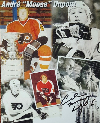 ANDRE MOOSE DUPONT autographed 8x10 photo PHILADELPHIA FLYERS | eBay