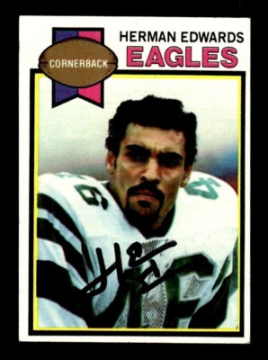 HERMAN EDWARDS SIGNED 1979 TOPPS FOOTBALL #212 - PHILADELPHIA EAGLES | eBay