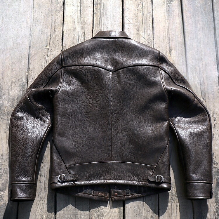 Mens Vintage Style Cowhide American Wild West Jacket Retro Heavyweight ...