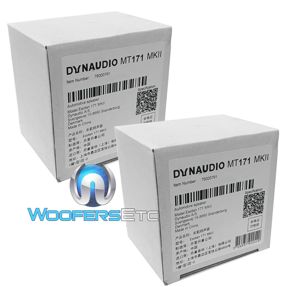 DYNAUDIO ESOTAN MT171-MKII 1.1" CAR AUDIO 120W NEODYMIUM SOFT DOME ...