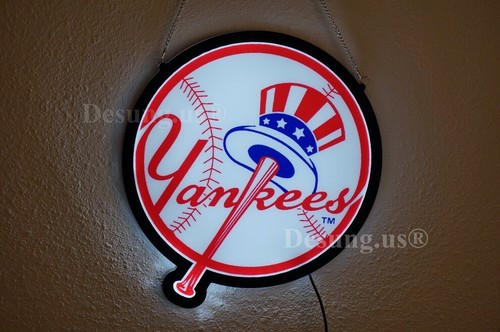 New York Yankees 2D LED 20" Neon Sign Lamp Light Hanging Nightlight ...