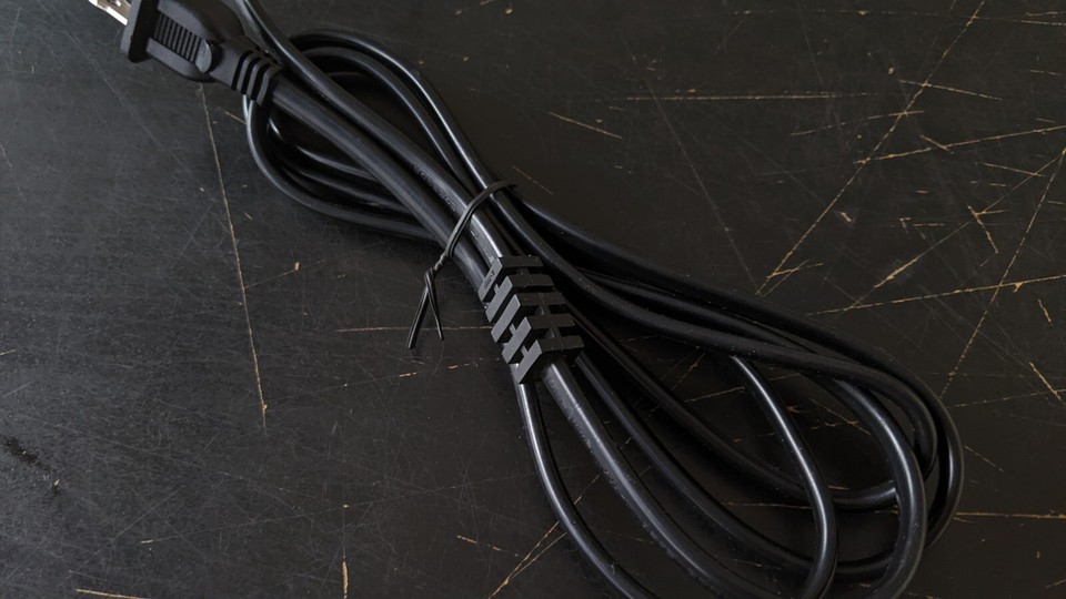 XYP-201 TV Power Cord Cable 2-prong Internal 3-pin White Connector fits ...