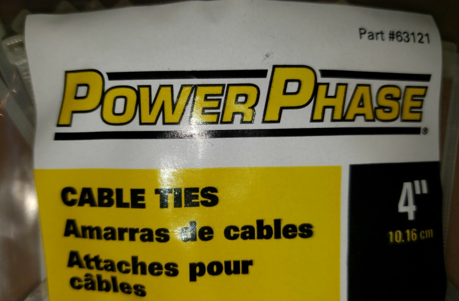(500) Fastenal Power Phase 4" Natural Nylon Cable Ties, 5x100 Bags ...