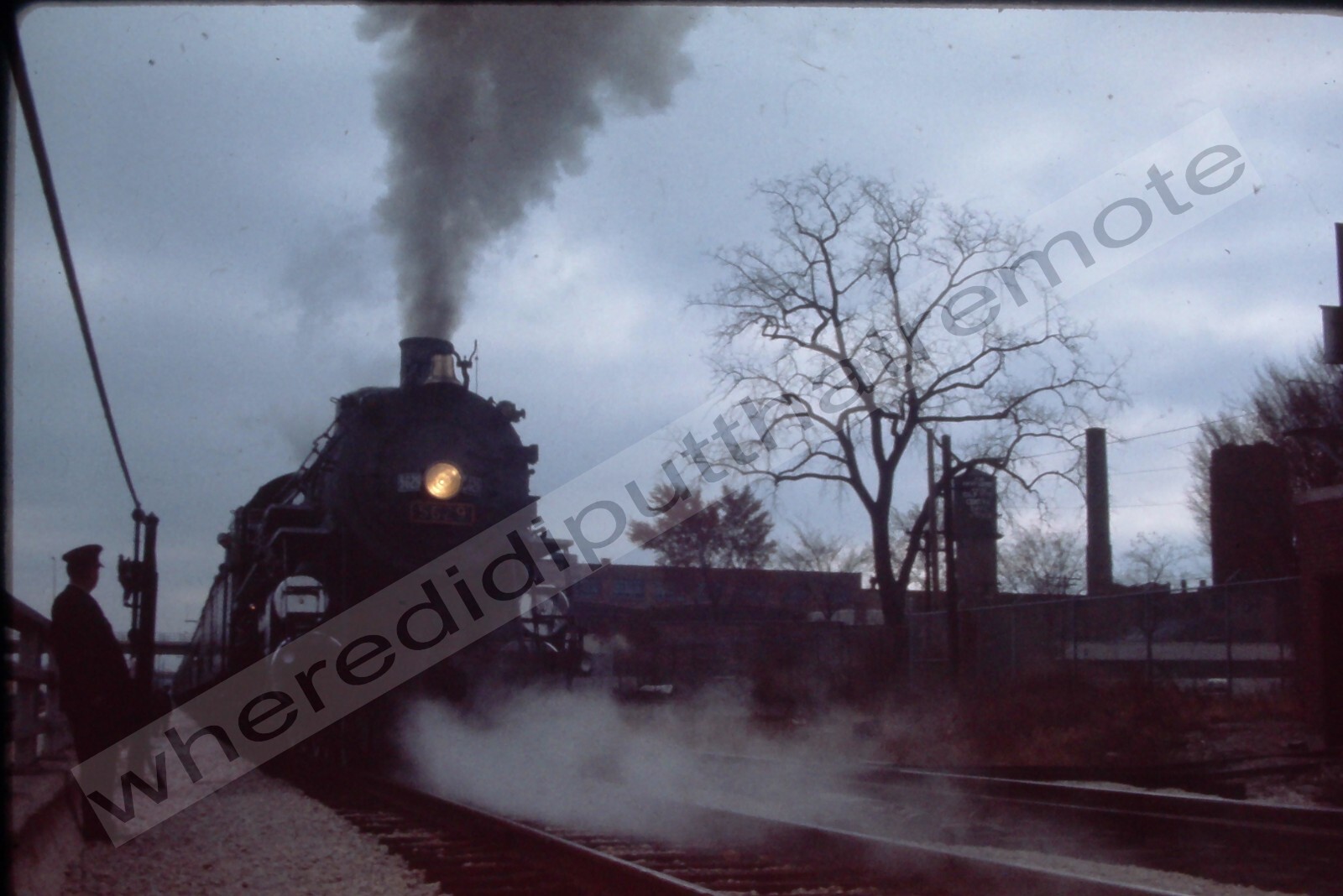 Original Slide Grand Trunk Western GTW 5629 4-6-2 12-61 Chicago ILL | eBay