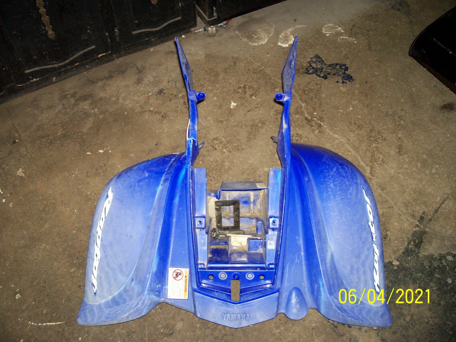 Yamaha Raptor 660R Rear Fender Platics BLUE OEM 5LP-W2161-00-00 01-05 ...