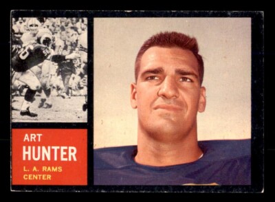 1962 Topps Football #84 Art Hunter VG/EX *e1 | eBay