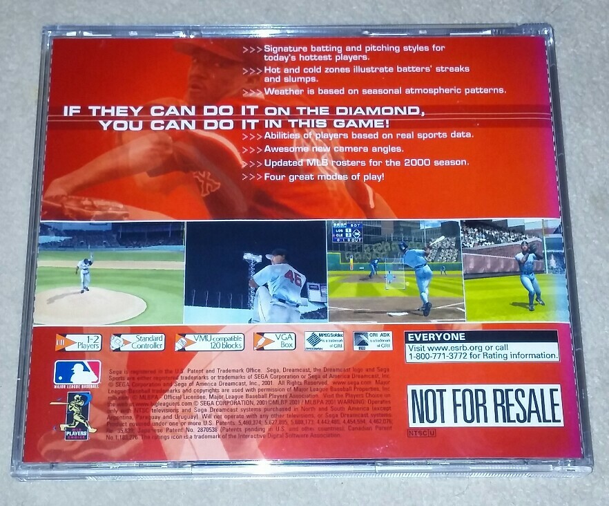 Sega Dreamcast - World Series Baseball 2K1 (NFR) - Complete 10086510553 ...