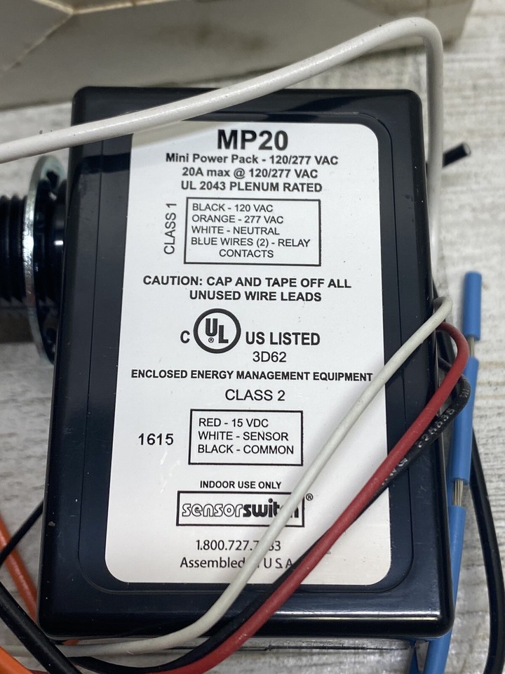 Acuity Controls Sensor Switch MP20 Mini Power Pack 120/240/277 New ...