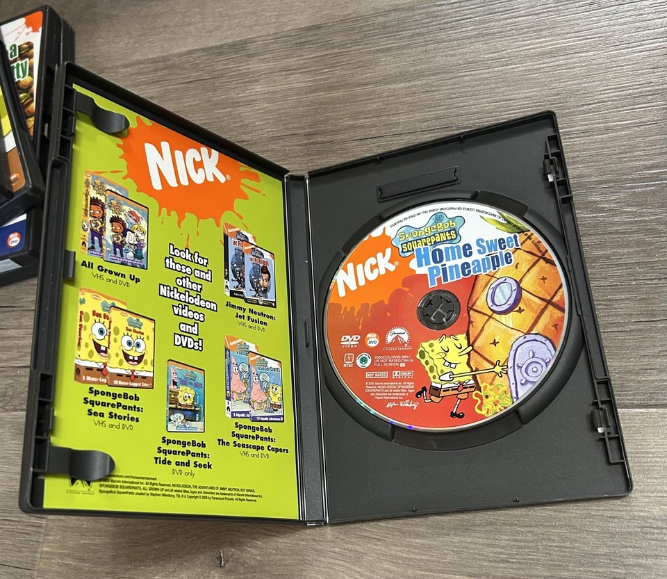 Lot of 6 Nickelodeon DVDS SpongeBob Squarepants Christmas Fear of a ...